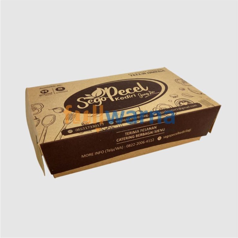 Lunch Box Paper Sego Pecel Kediri - Percetakan Jogja Full Warna ...